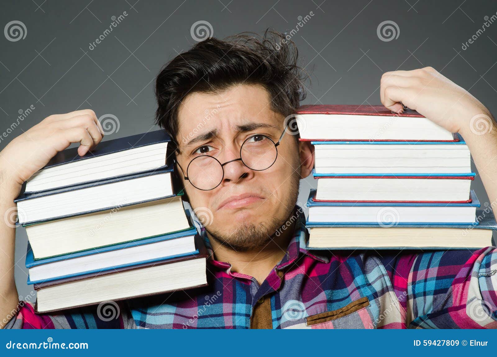 Funny Student In Classroom Stock Image | CartoonDealer.com #154770601