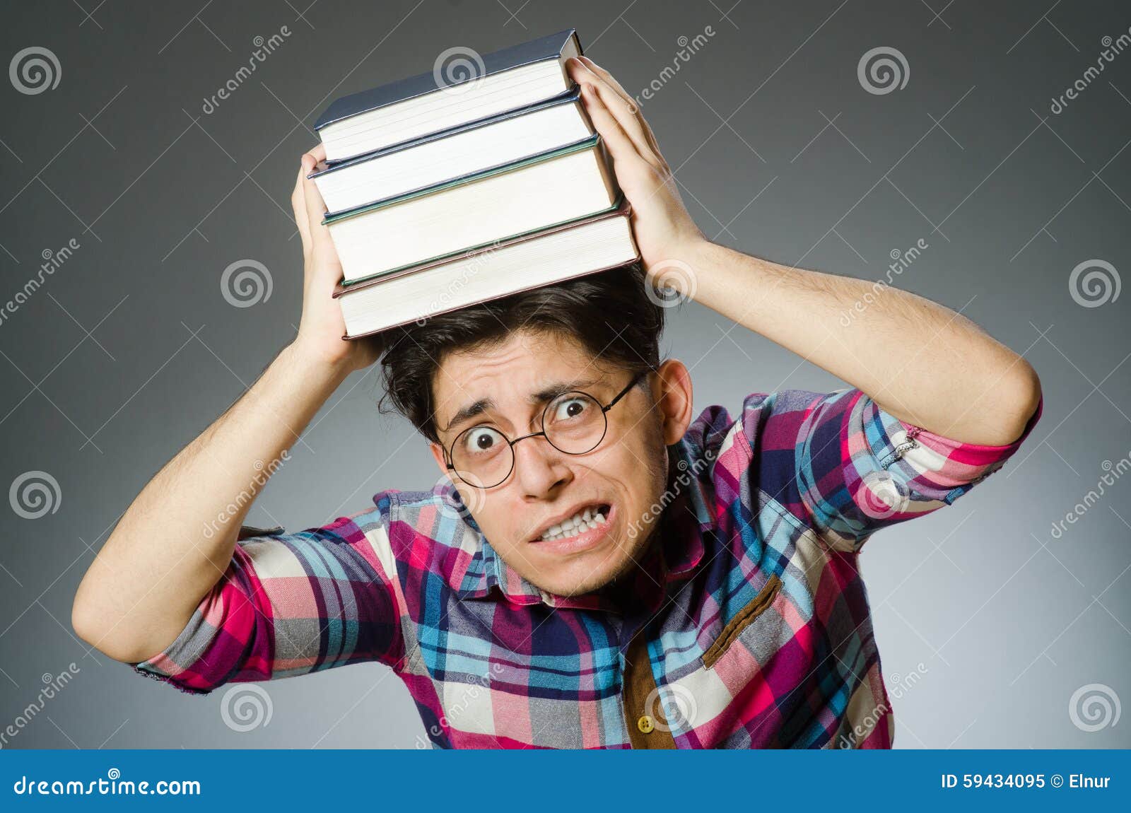 Funny Student In Classroom Stock Image | CartoonDealer.com #154770601