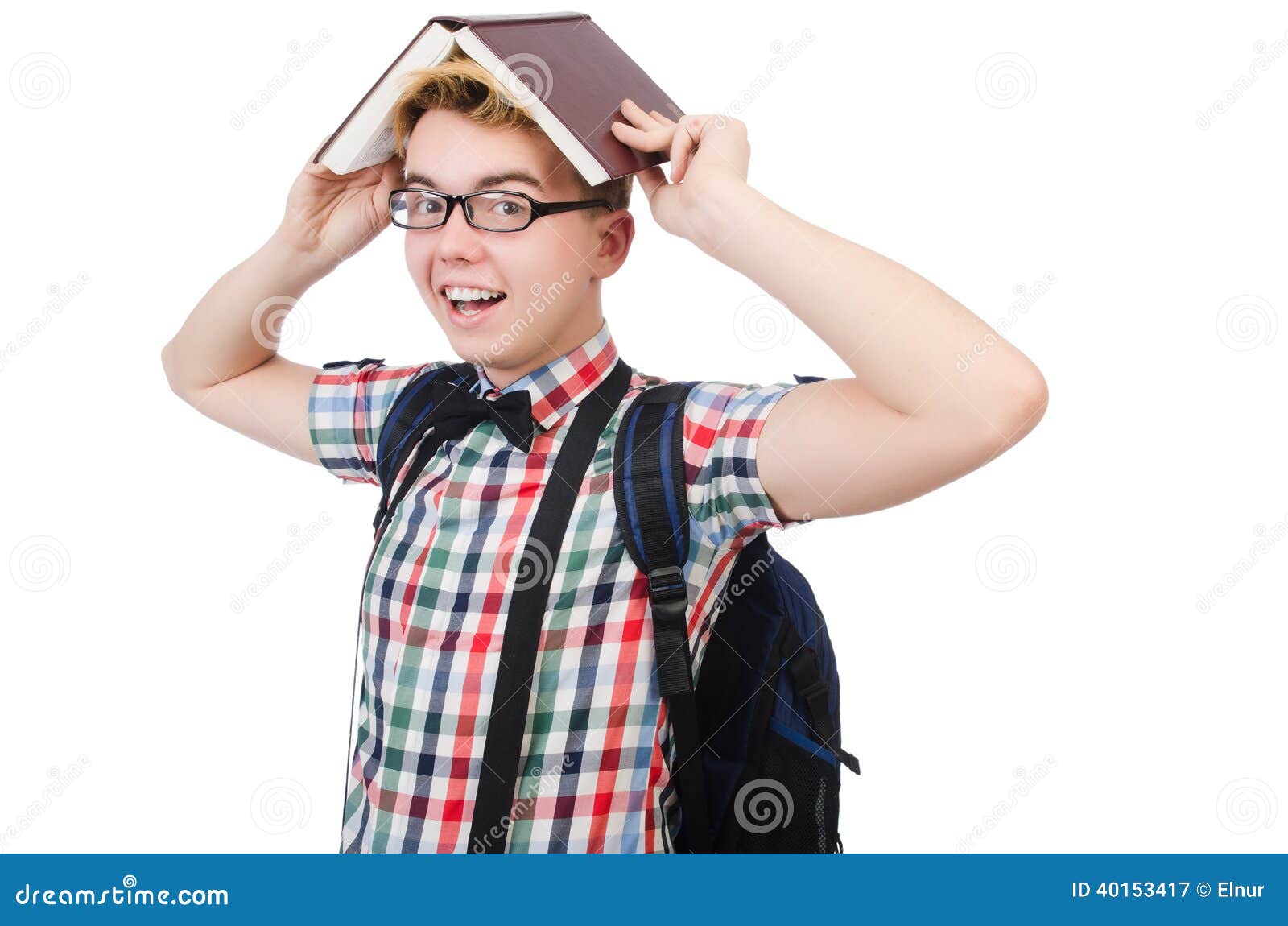Funny student stock image. Image of happiness, caucasian - 40153417