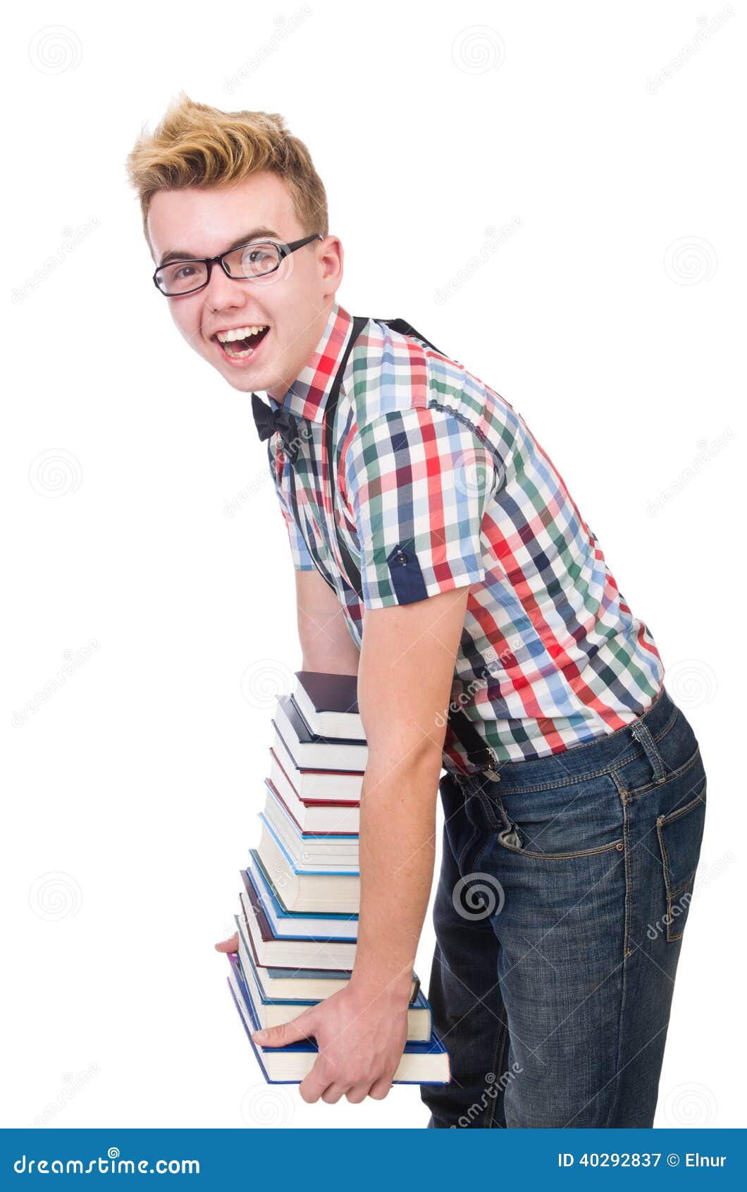 Funny student stock image. Image of lifestyle, homework - 40292837