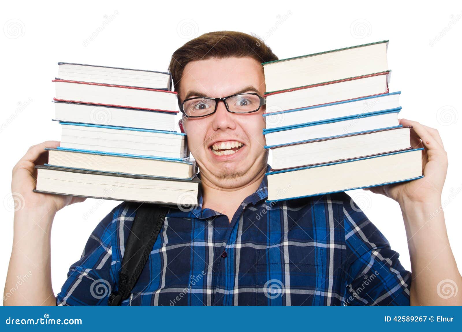 Funny student stock image. Image of funny, isolated, pretty - 42589267