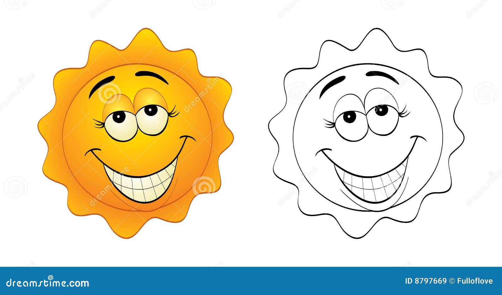 Funny Sun stock vector. Illustration of objects, weather - 8797669
