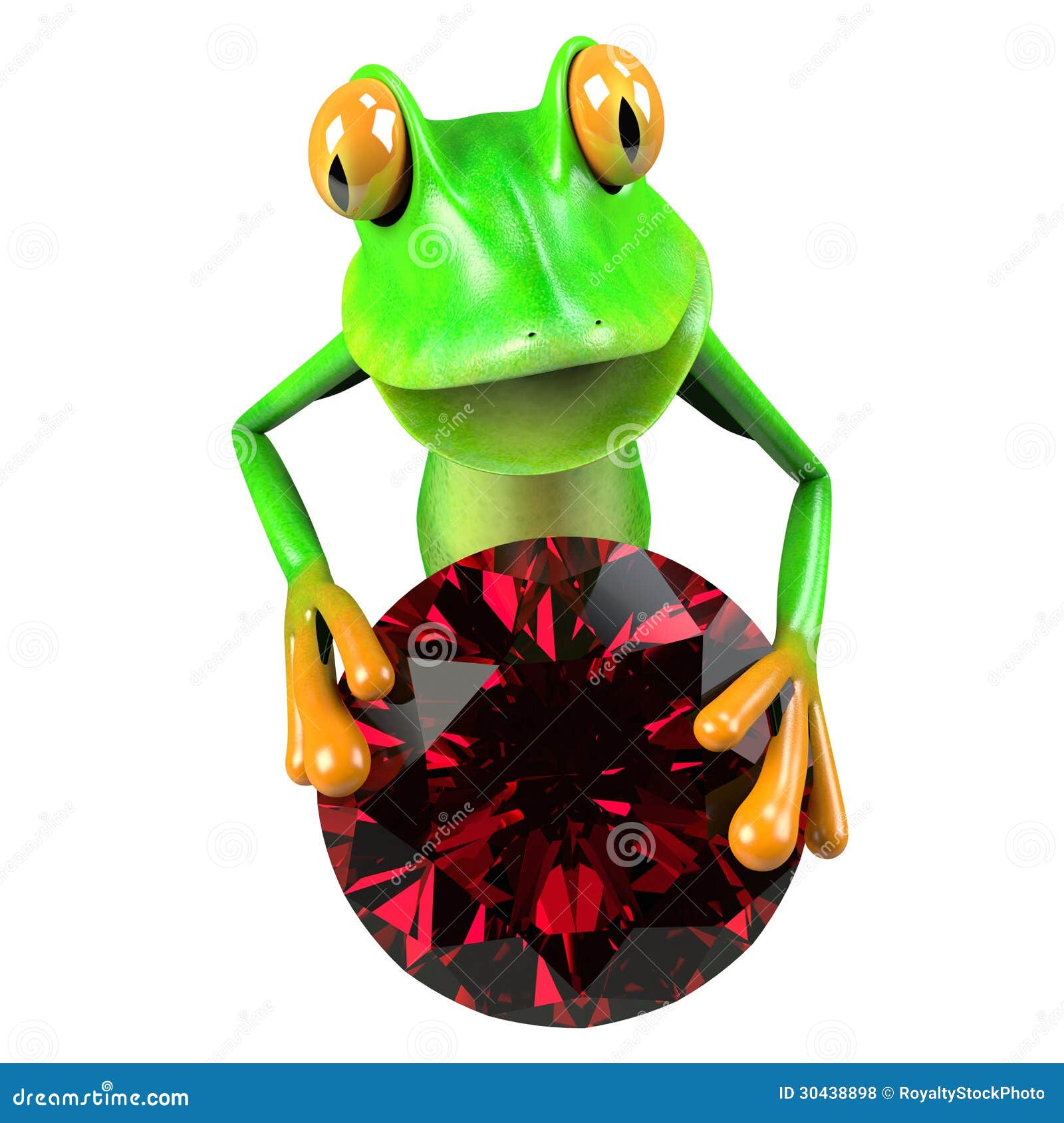 Funny super frog stock illustration. Illustration of hero - 30438898