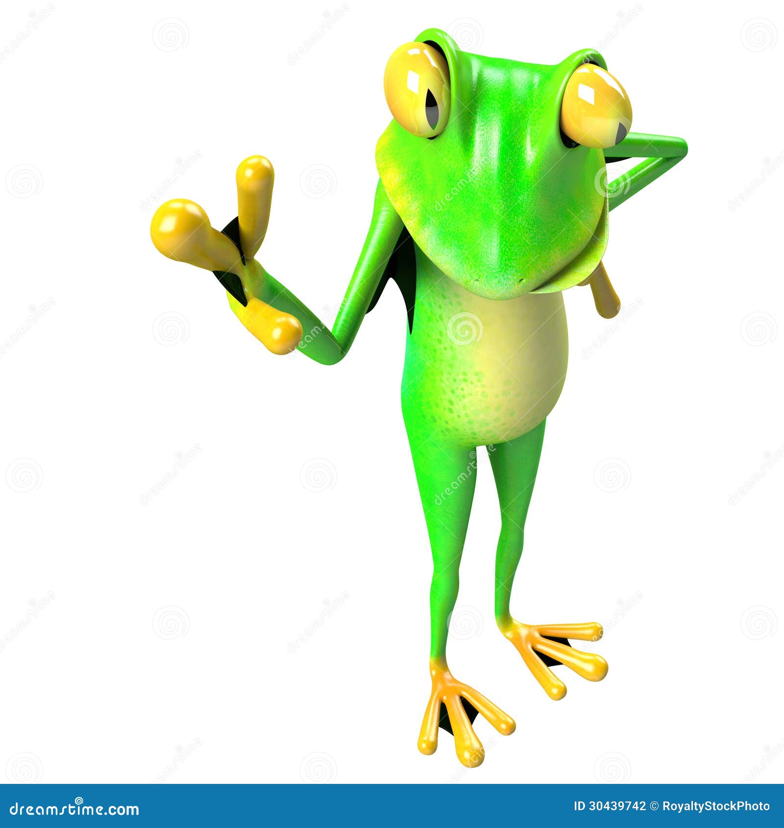 Funny super frog stock illustration. Illustration of animal - 30439742