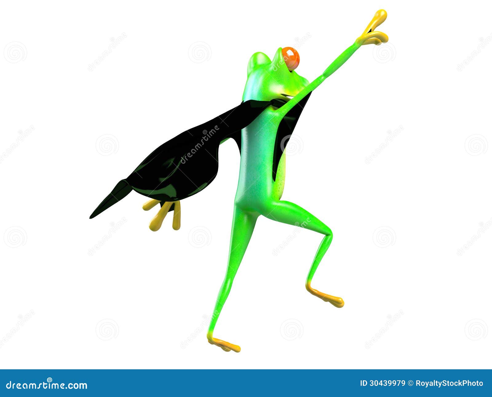 Funny super frog stock illustration. Illustration of cool - 30439979