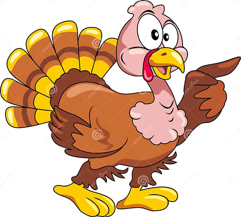 Funny Surprised Pointing Turkey Stock Vector - Illustration of gesture ...