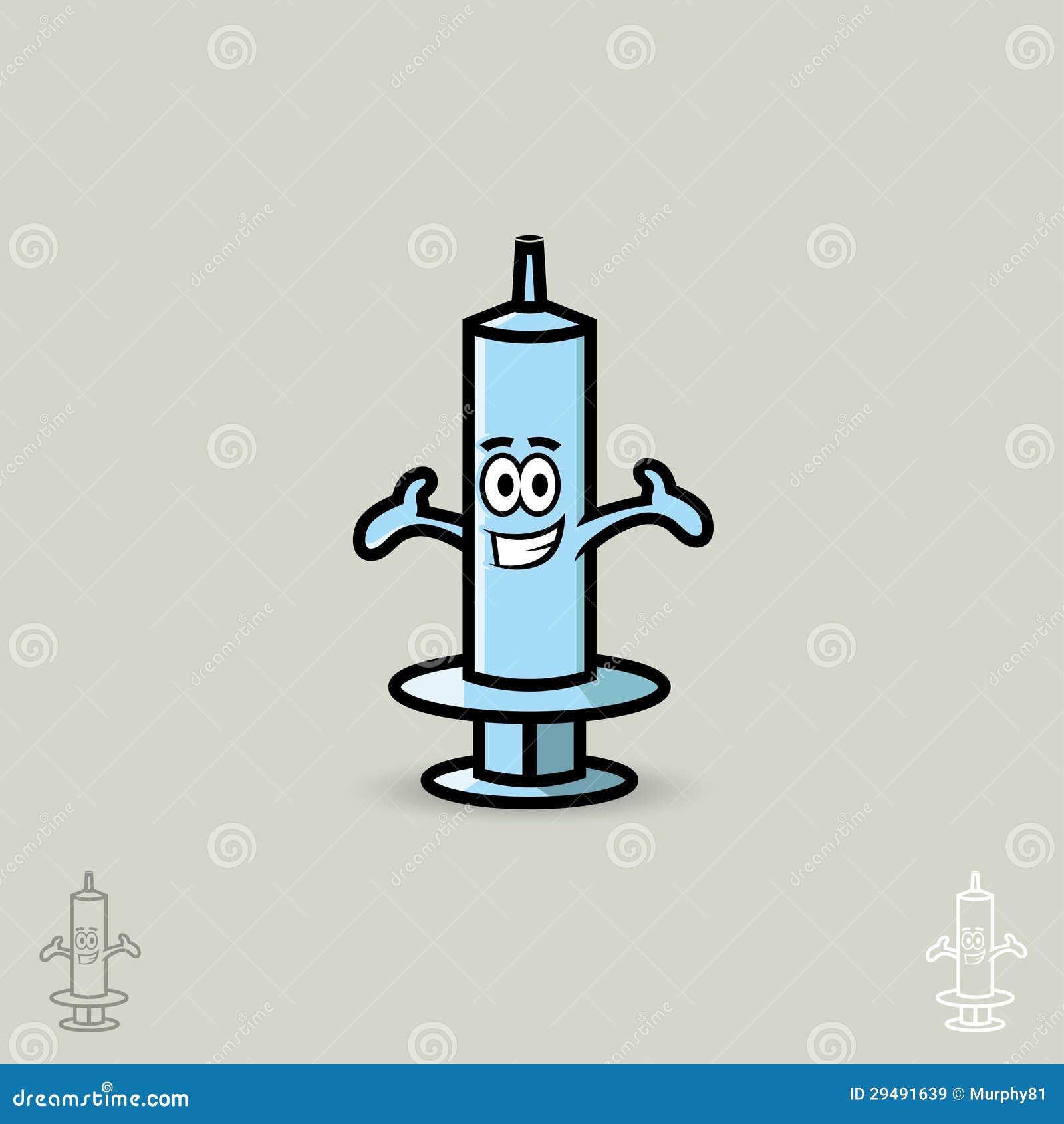 Funny syringe stock vector. Illustration of childish - 29491639
