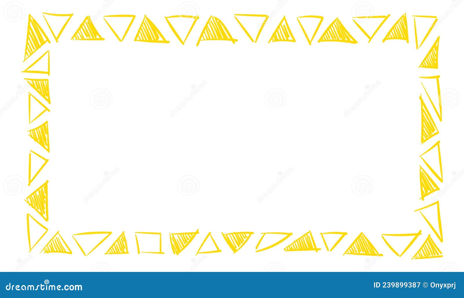 Empty Border On Blackboard Chalkboard Background Stock Illustration ...