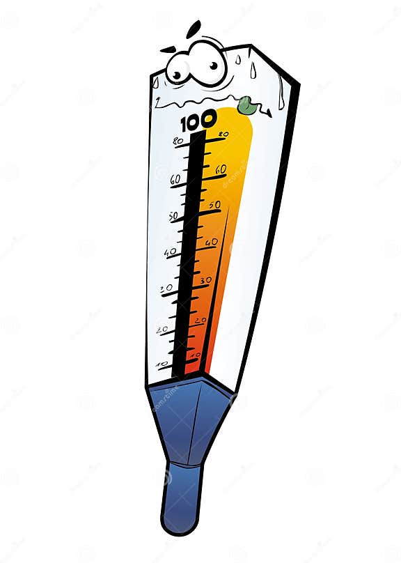 Funny thermometer stock illustration. Illustration of virus - 13448669