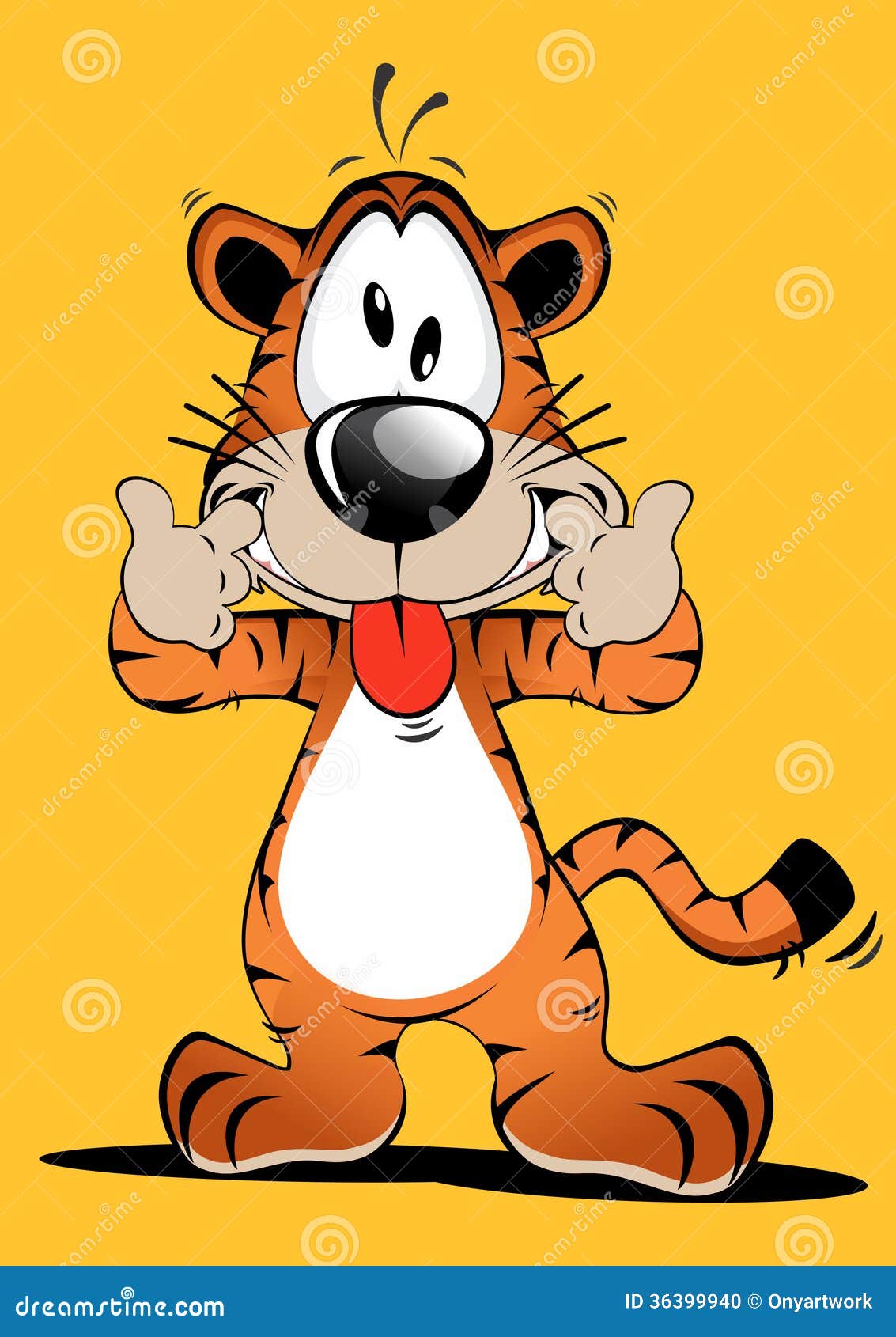 Funny Tiger Cartoon