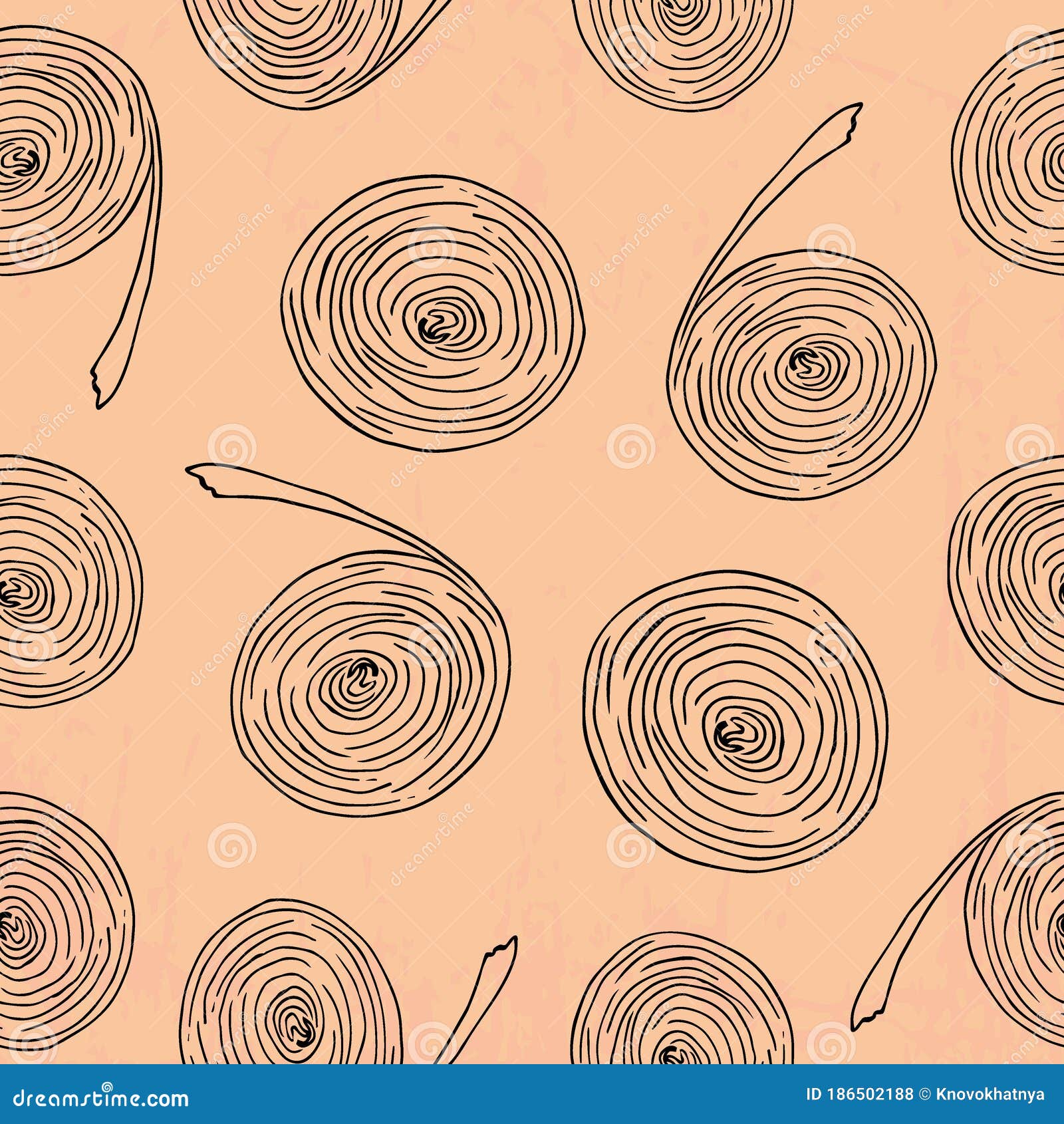 Funny Toilet Paper Pattern on Brown Background. Hand Drawn Vector ...