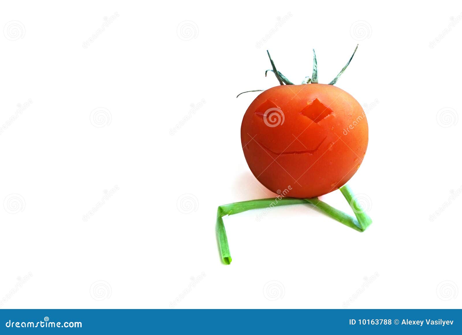 Funny tomato stock photo. Image of close, happy, stem - 10163788
