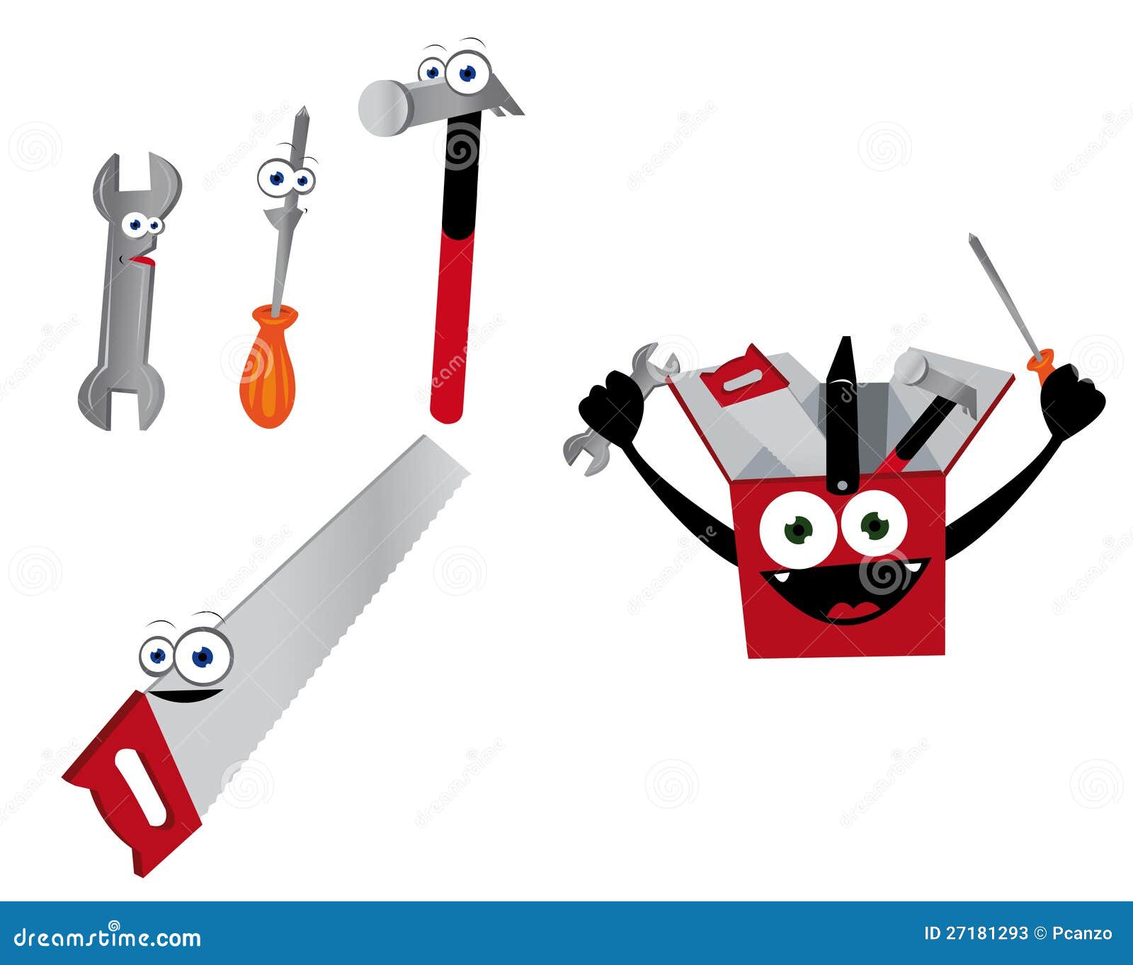 Funny Tools Frame Royalty-Free Stock Photo | CartoonDealer.com #27181311