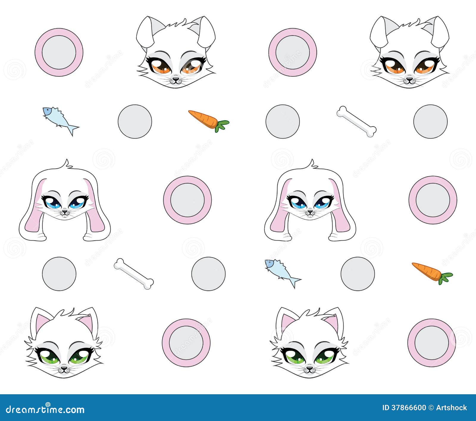 Funny toon animals stock vector. Illustration of cartoon - 37866600