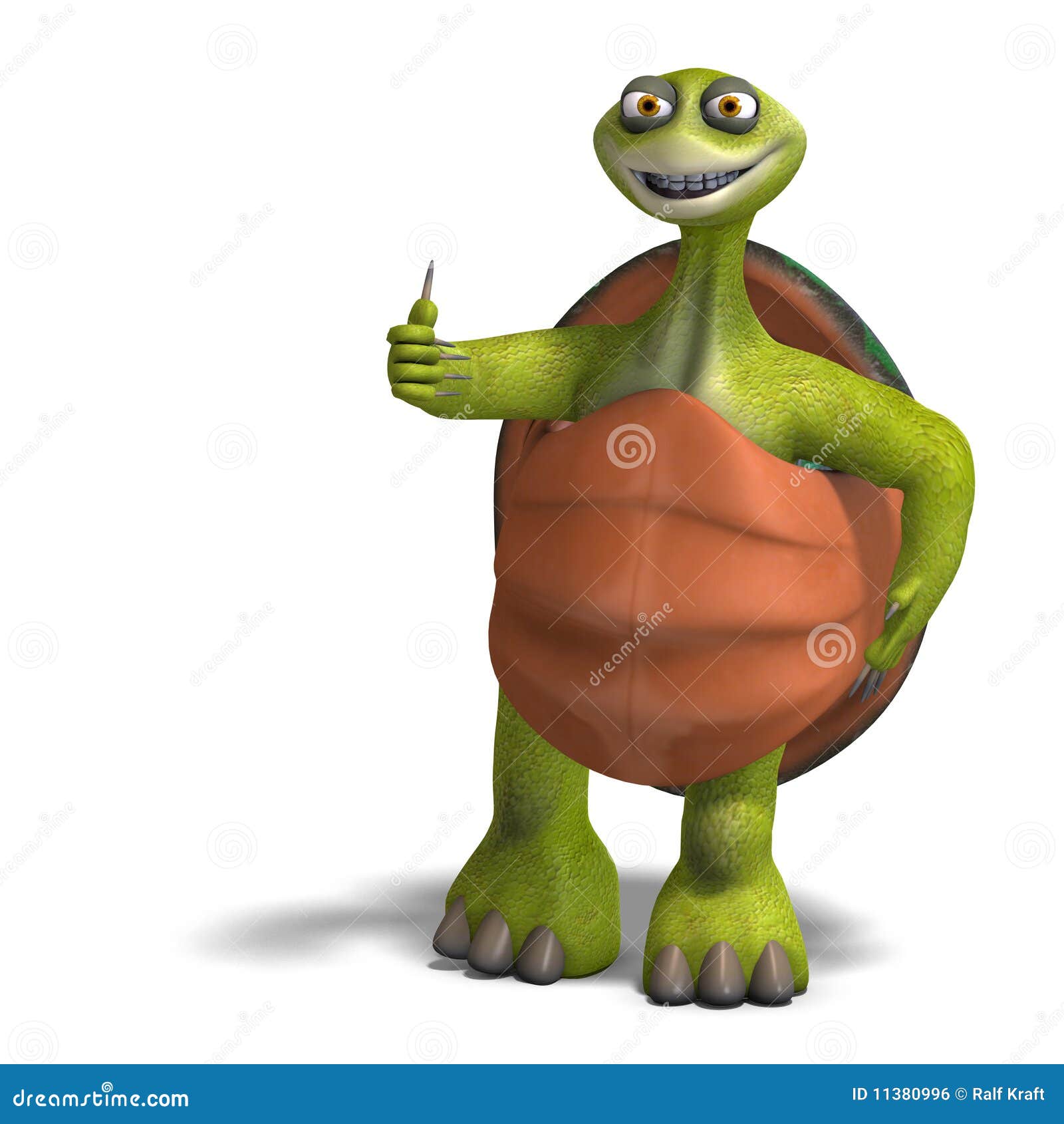 Funny Toon Turtle Enjoys Life Stock Illustration - Illustration of ...