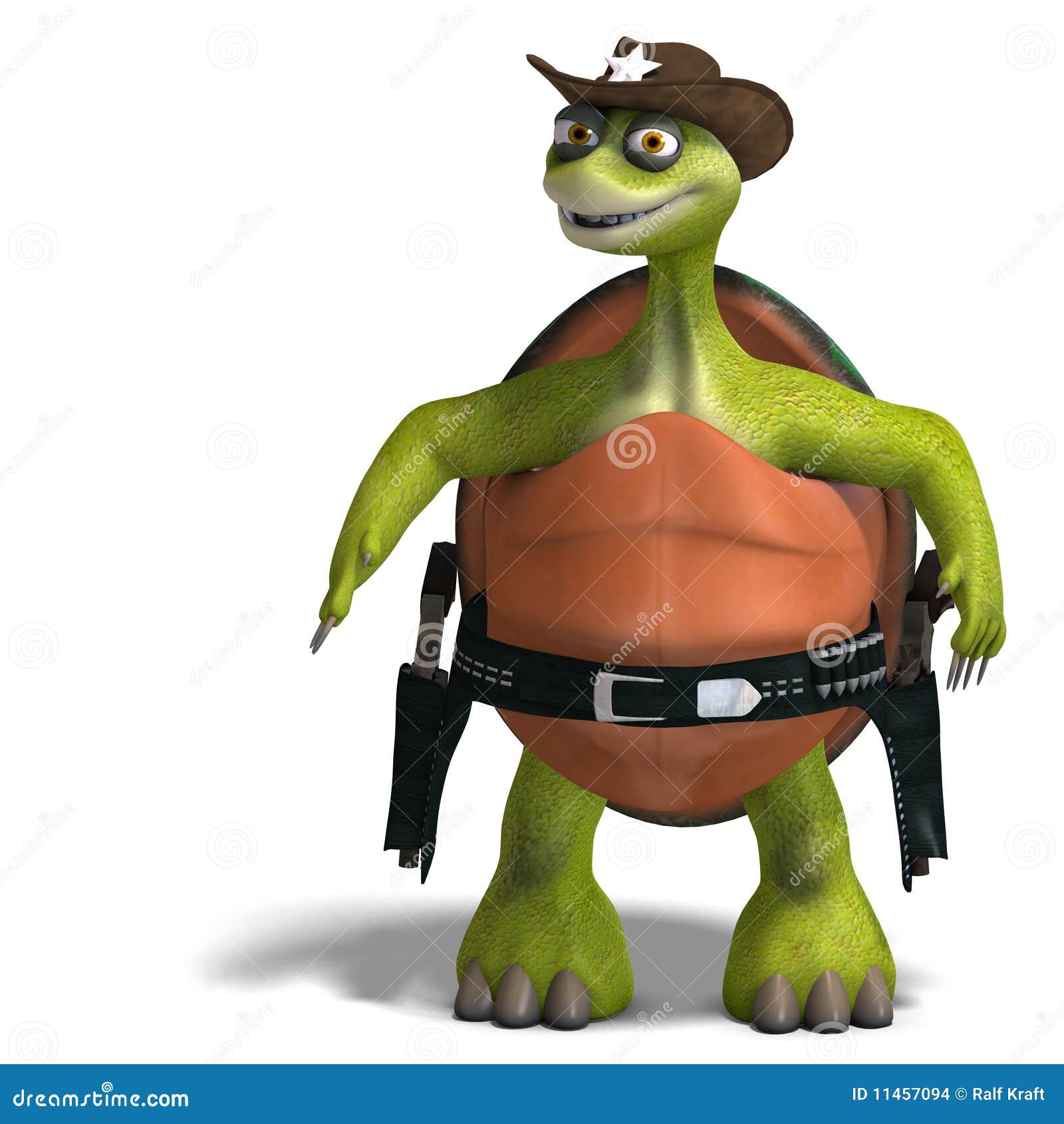 Cowboy Tortoise With Stetson And Pistol Stock Image | CartoonDealer.com ...