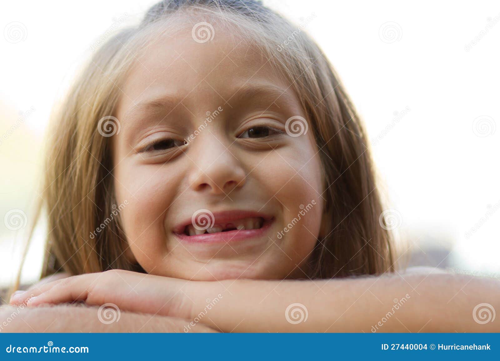 Funny Toothless Little Girl Stock Photo - Image of elementary, white ...