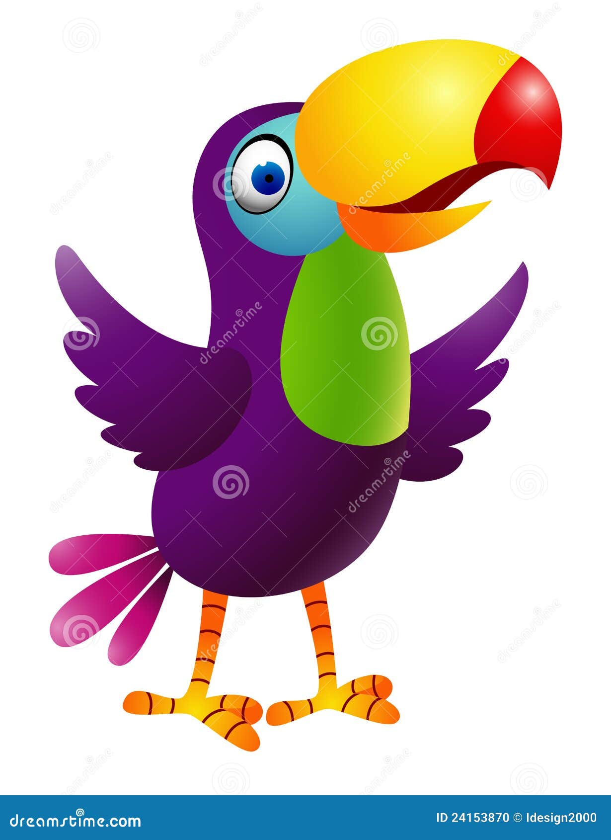 Stock Photo: Funny toucan bird cartoon. Image: 24153870