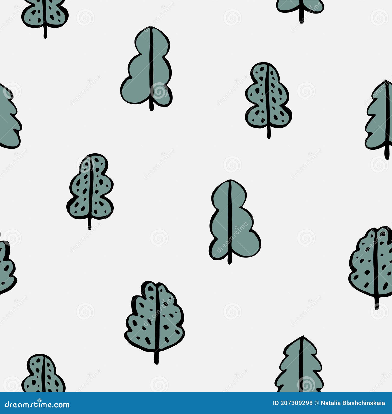 Funny Trees Cartoon Characters Collection, Comic Trees With Cute Faces ...