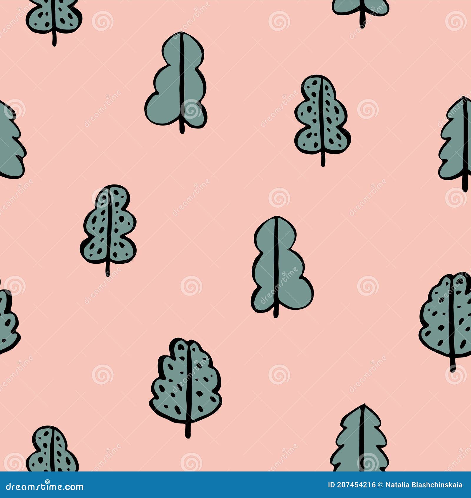 Funny Trees Cartoon Characters Collection, Comic Trees With Cute Faces ...