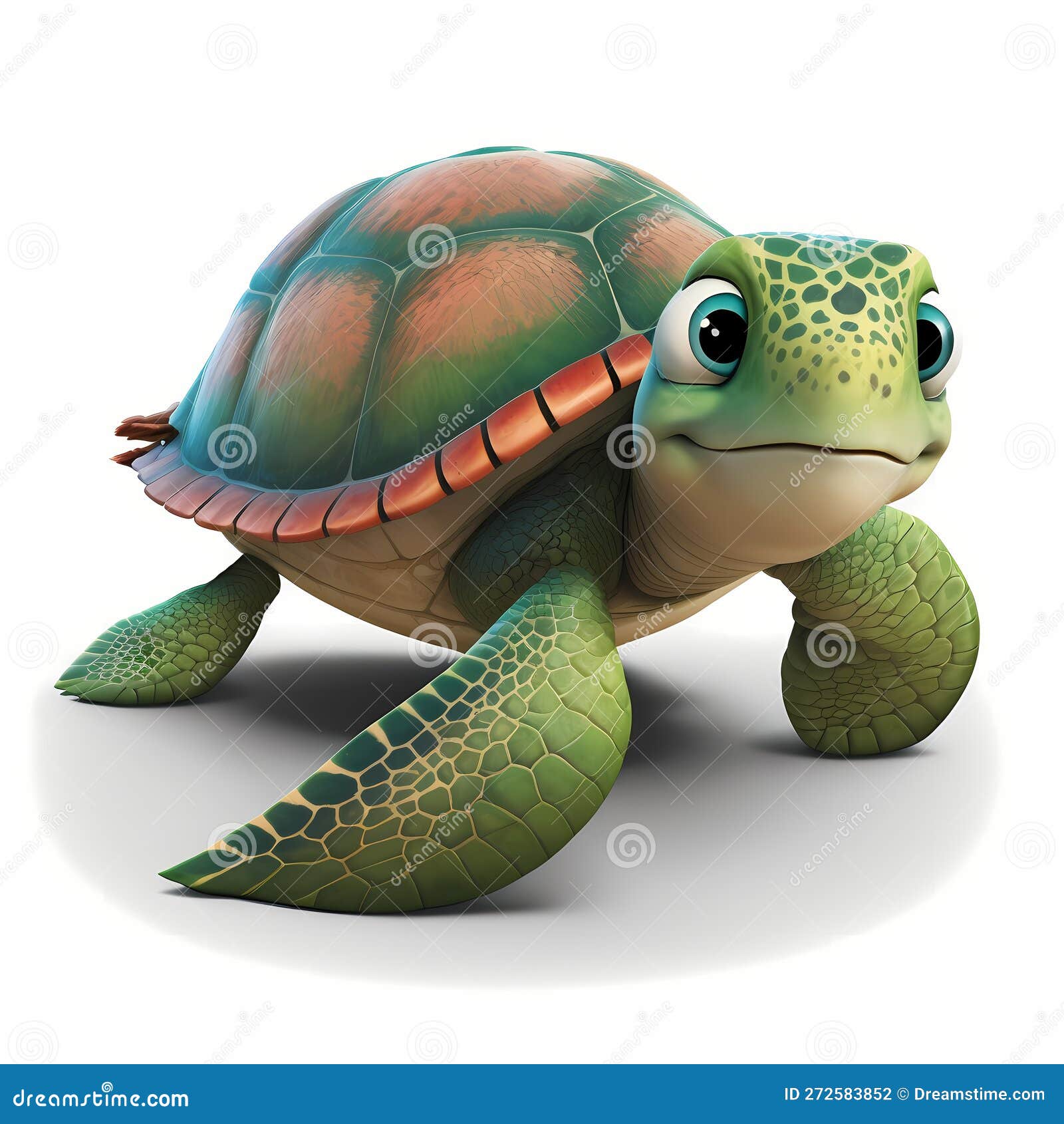 Funny Cute Turtle. Generative AI Stock Photo - Image of ocean, nature ...