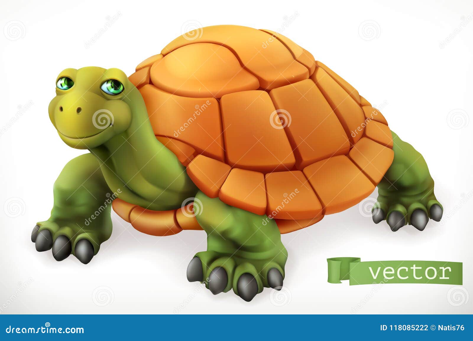 Funny Turtle. Pray. Vector Illustration | CartoonDealer.com #24673536