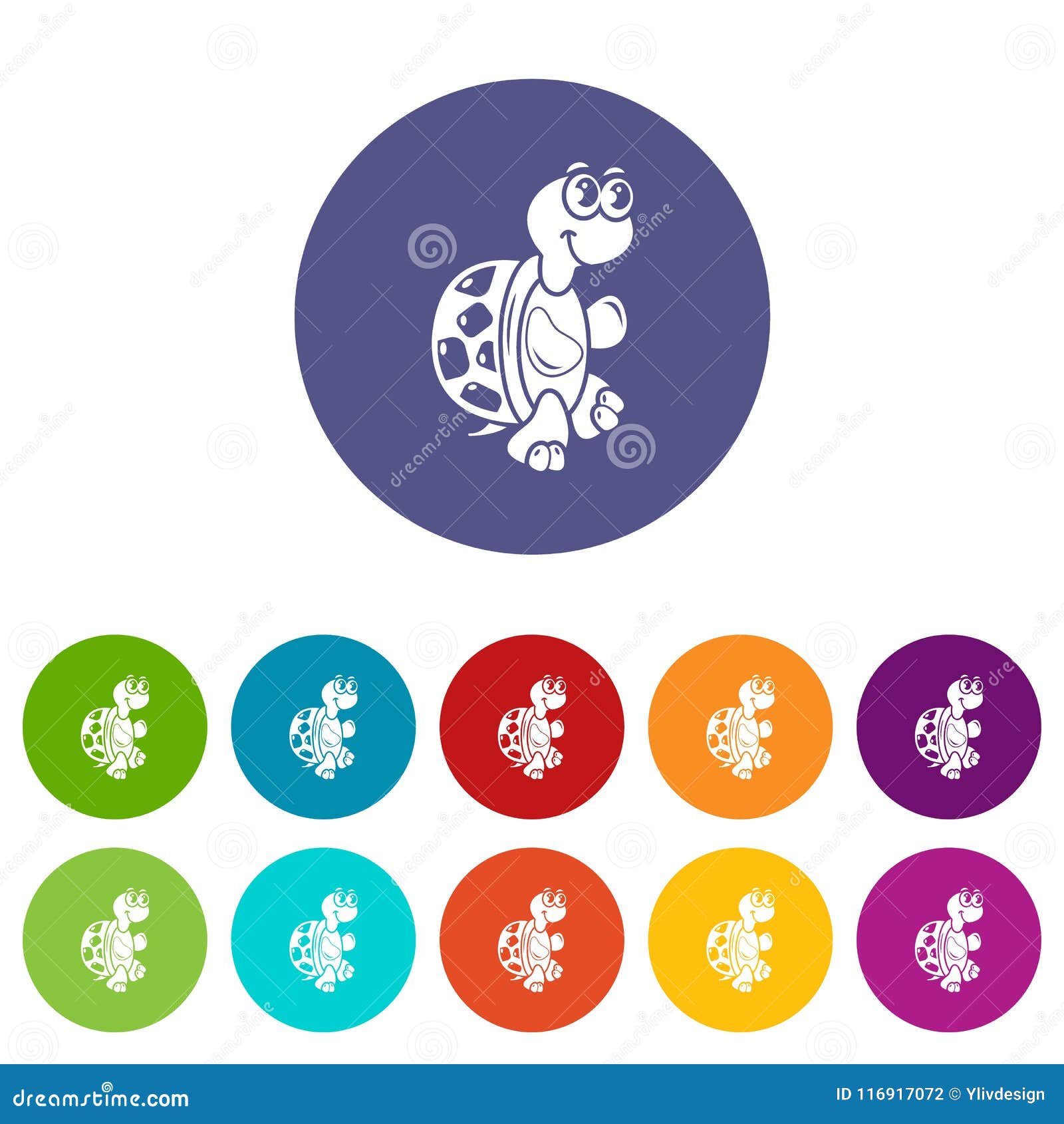 Funny Turtle Icon, Simple Style Stock Vector - Illustration of symbol ...