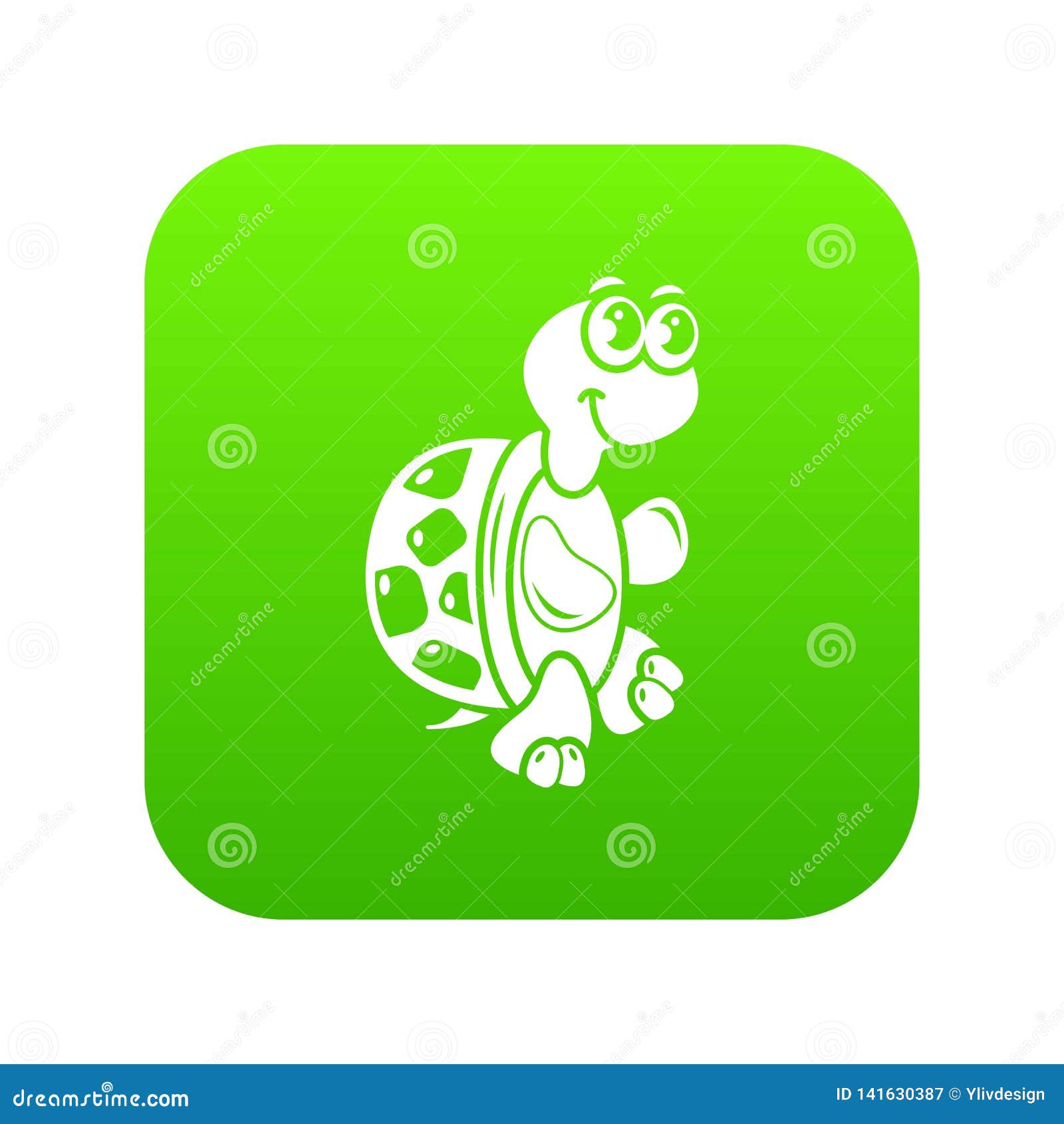 Funny Turtle Icon, Simple Style Stock Vector - Illustration of creative ...