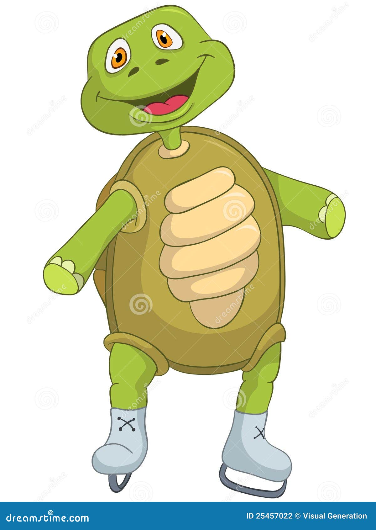 Funny Turtle. Skater. stock vector. Illustration of sport - 25457022