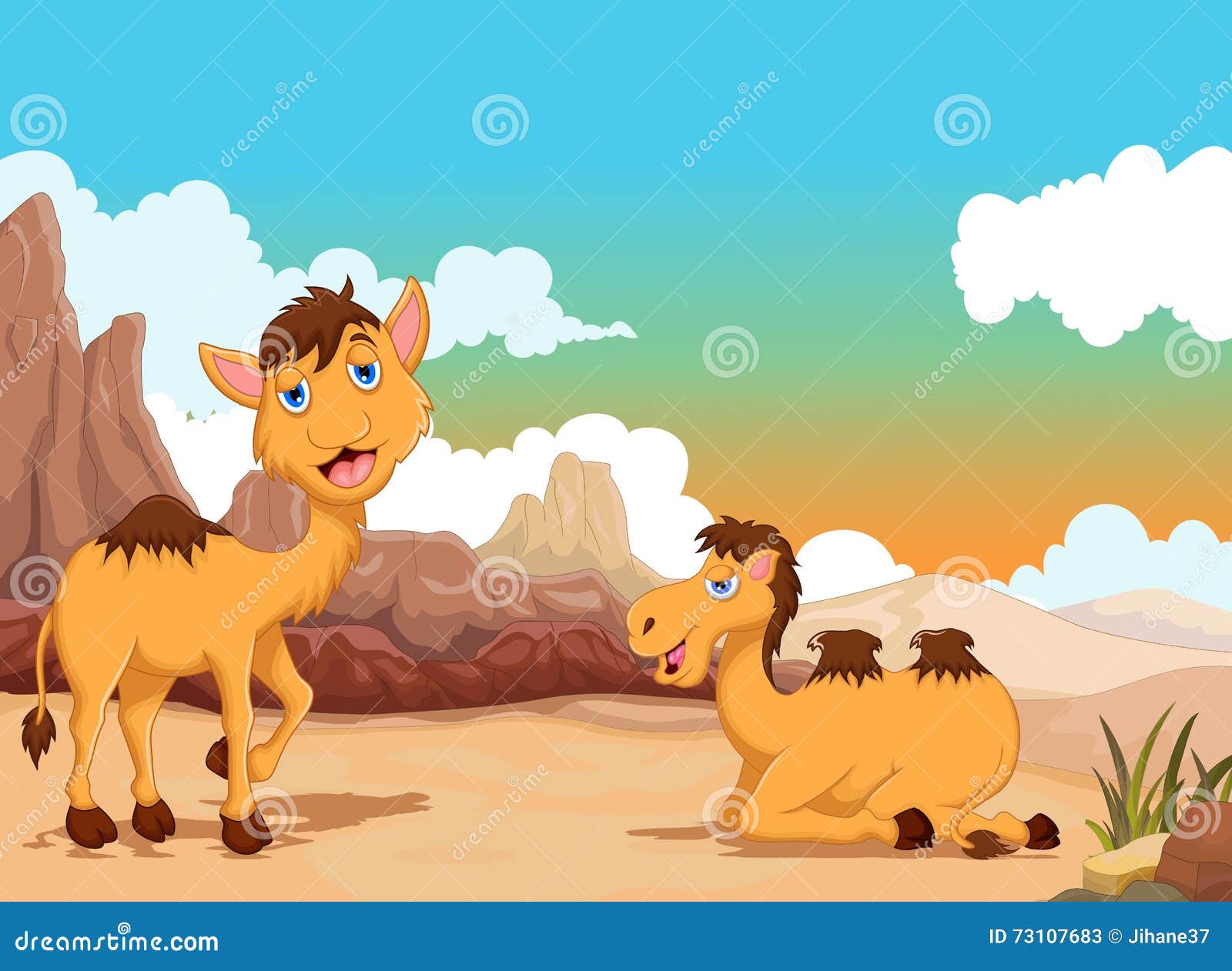 Funny Desert Cartoon