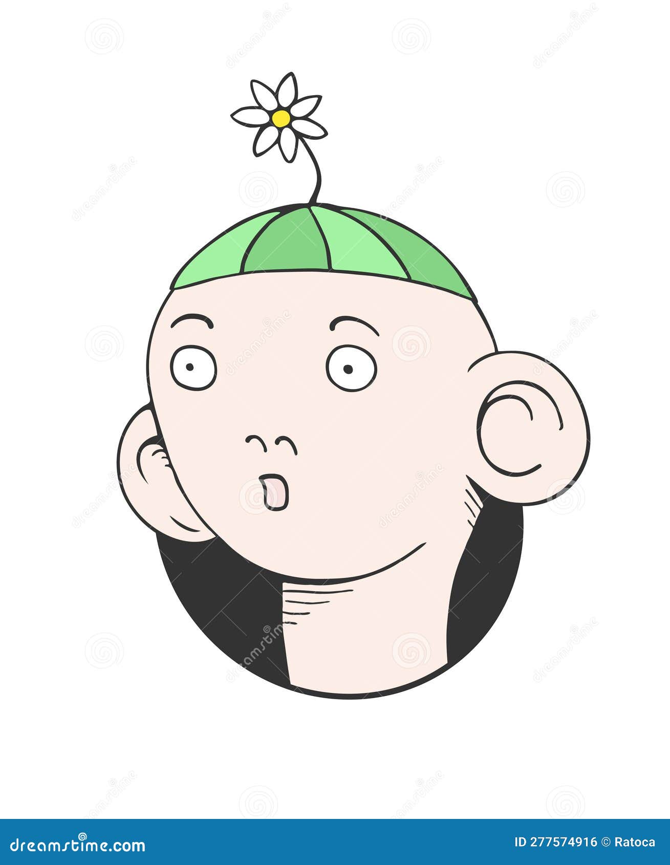 Funny ugly baby stock vector. Illustration of baby, comedy - 277574916