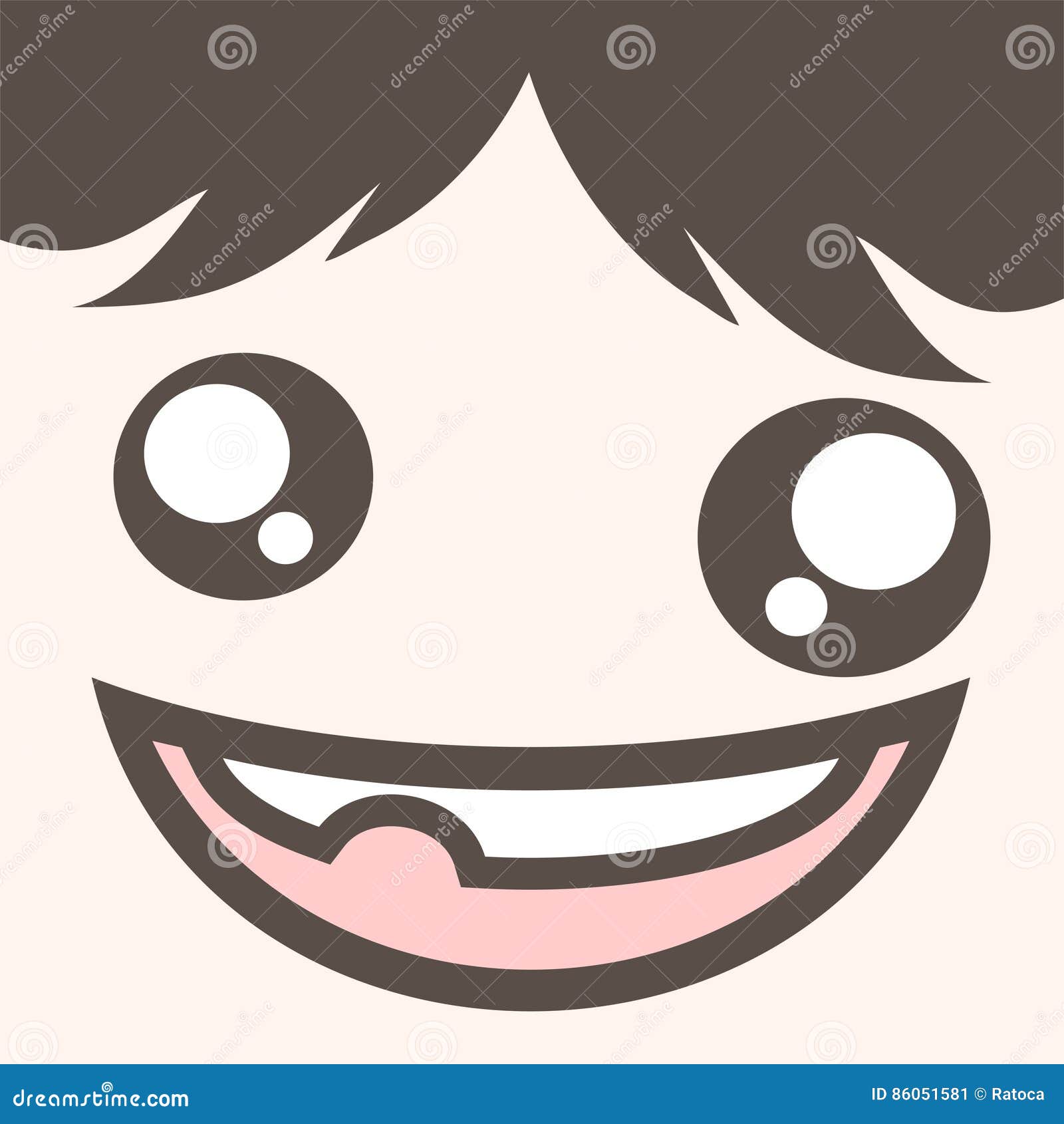Funny ugly face draw stock vector. Illustration of draw - 86051581