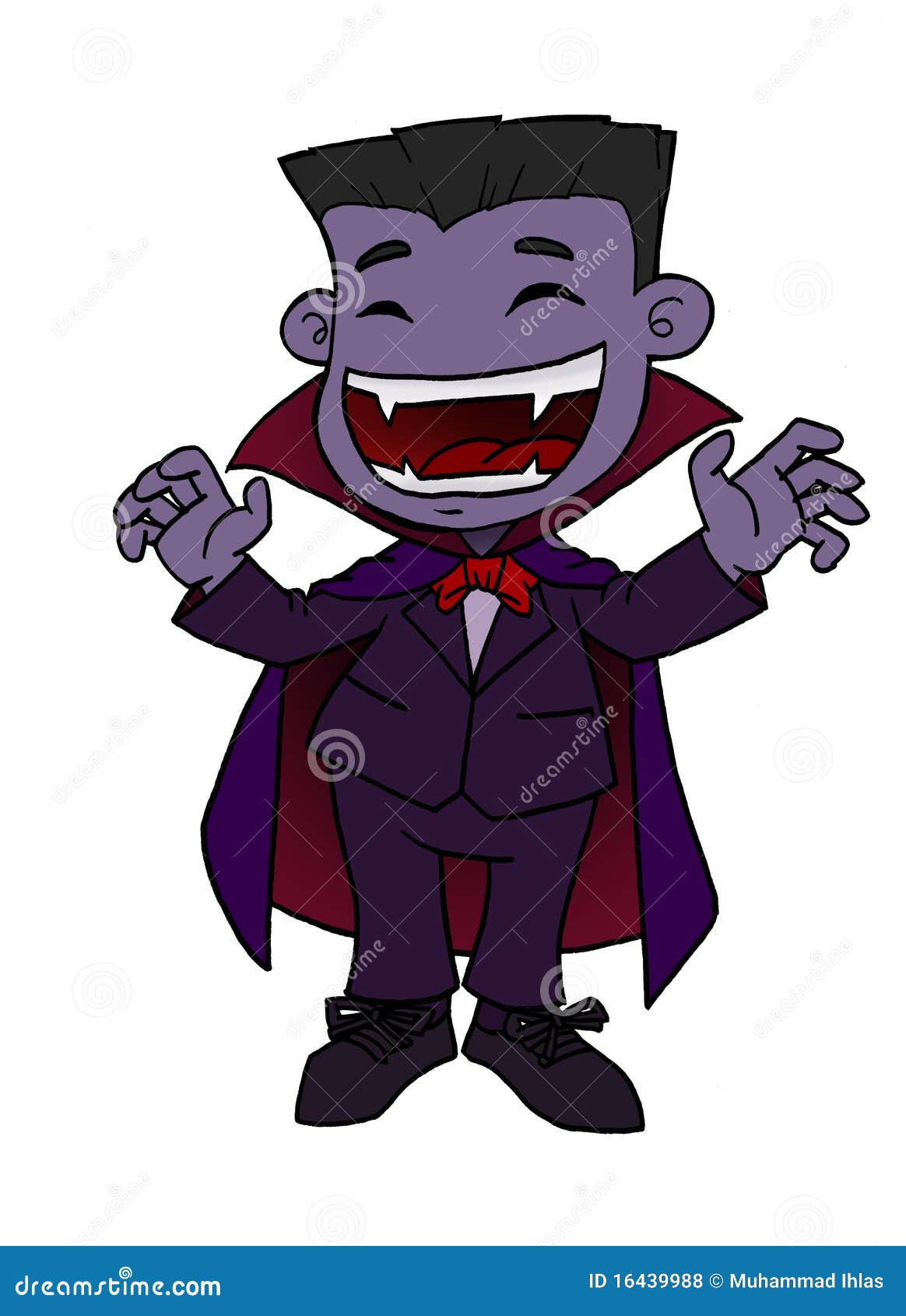 Funny Vampire stock illustration. Illustration of night - 16439988
