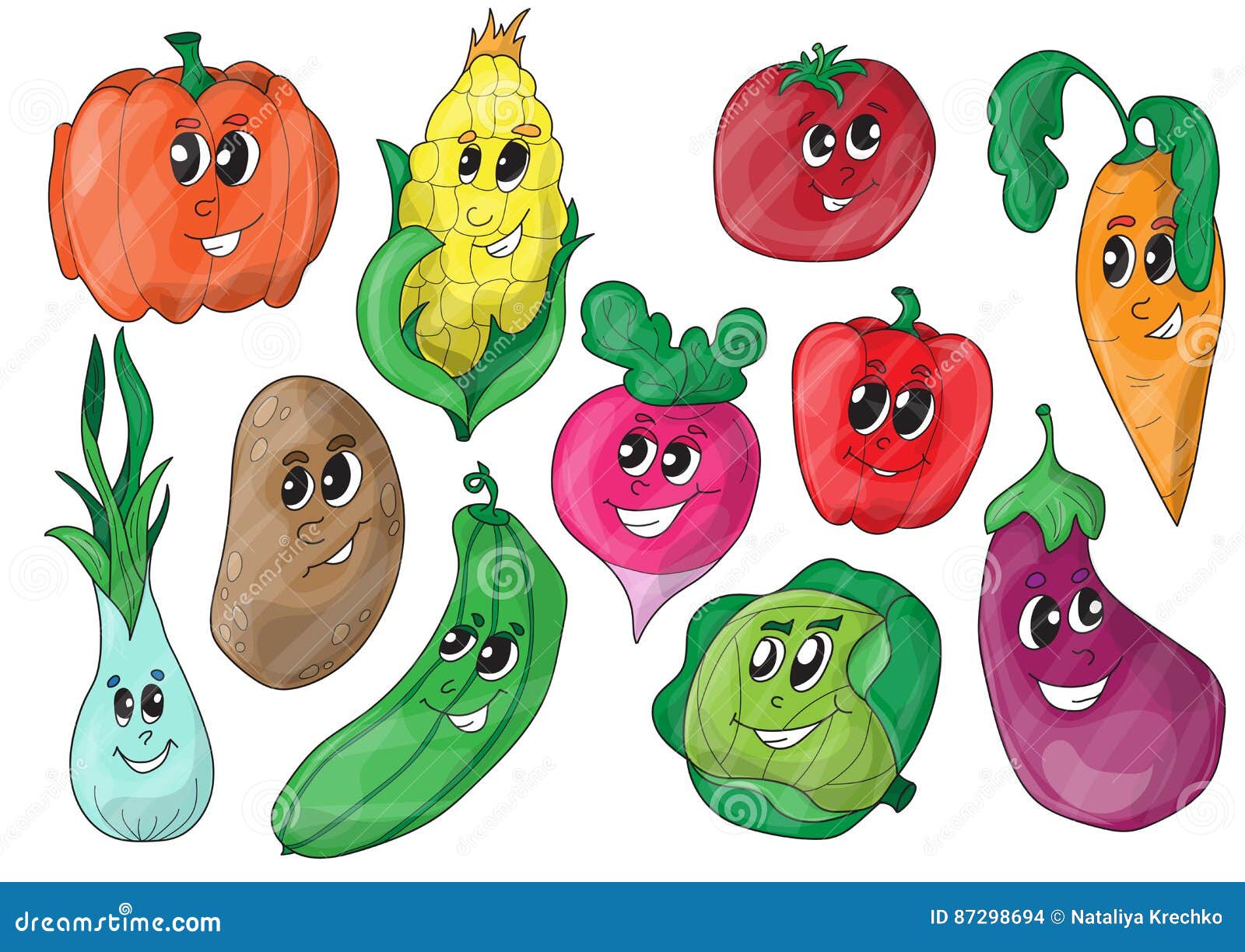 Funny Various Comic Old Granny Character - Set Of Concepts Vector ...