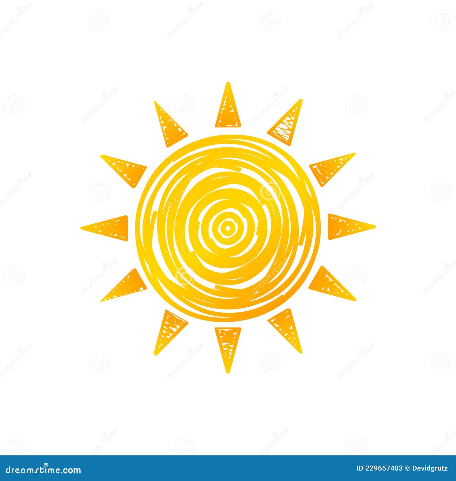 Funny Vector Doodle Suns. Hand Drawn Sun. Vector Stock Illustration ...