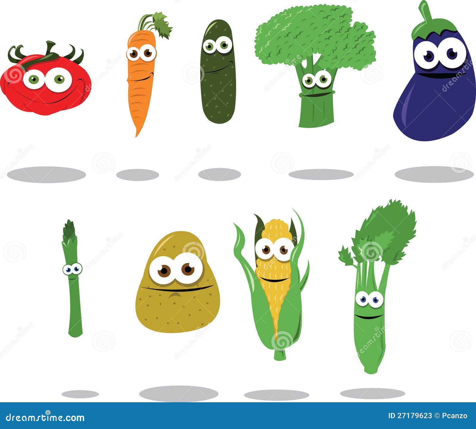Funny Vegetables stock vector. Illustration of farmers - 27179623