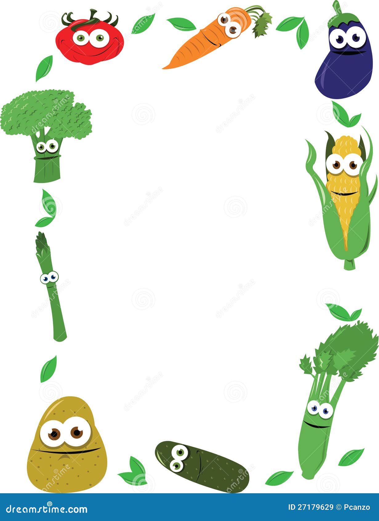 Funny Vegetables Frame Stock Illustrations – 408 Funny Vegetables Frame ...