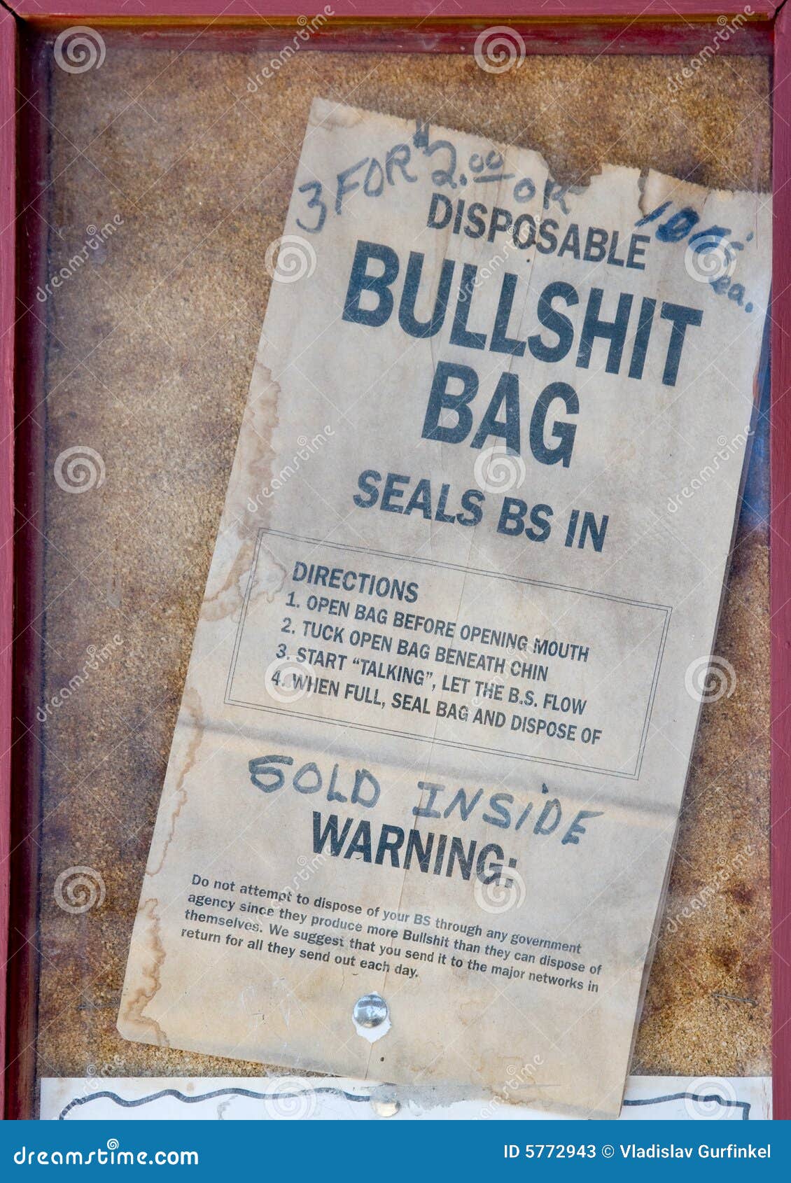 Funny Vintage Advertisement Sign Stock Image - Image of street ...