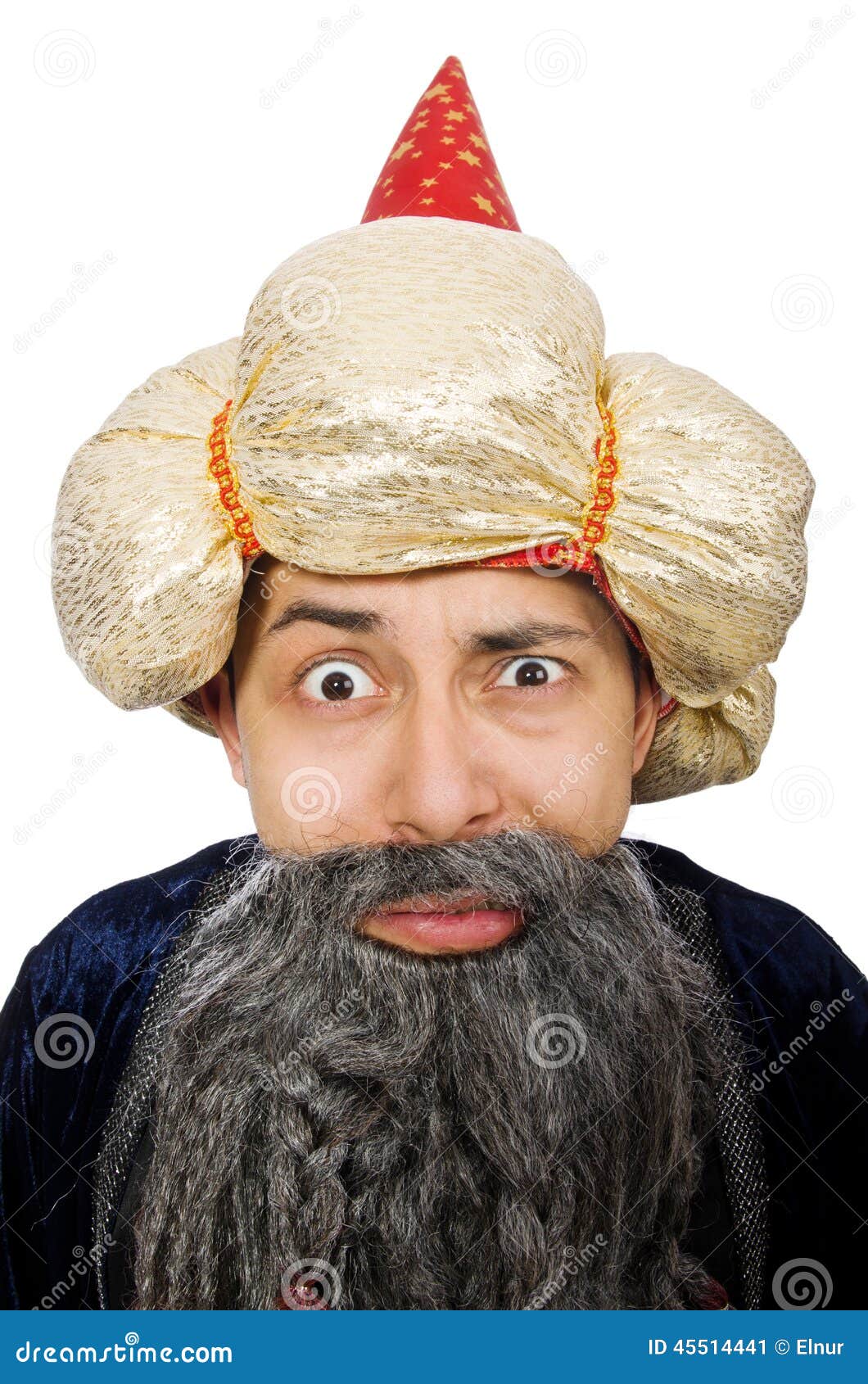 Funny wise wizard isolated stock image. Image of mystery - 45514441