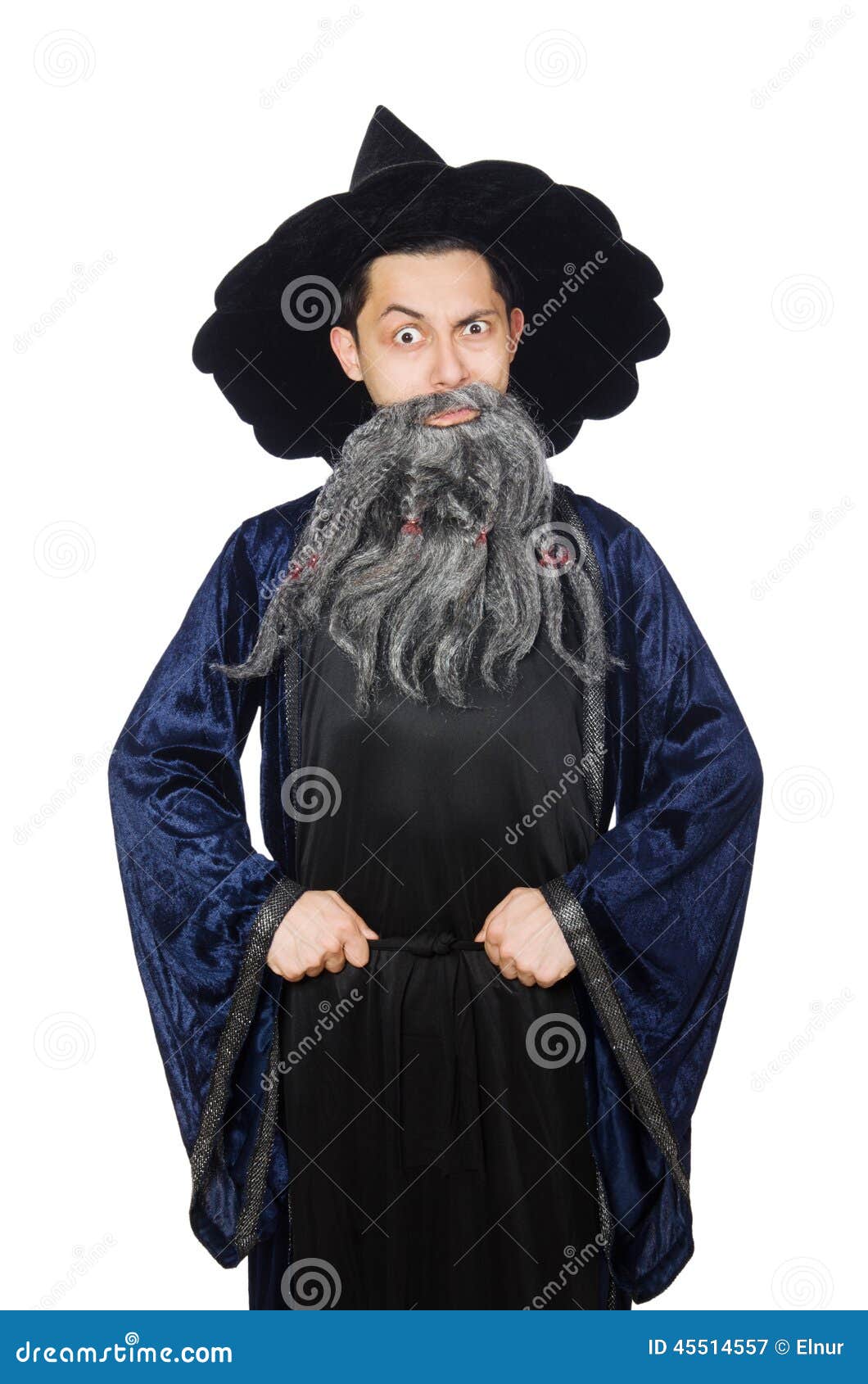 Funny wise wizard isolated stock image. Image of nerd - 45514557