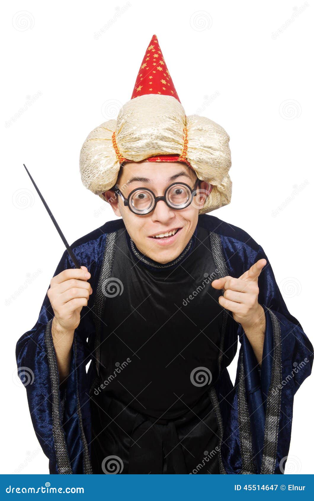 Funny wise wizard isolated stock image. Image of nerd - 45514647