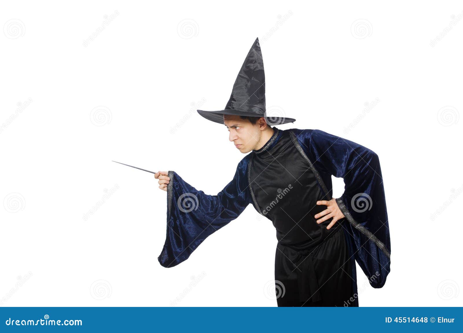 Funny wise wizard isolated stock photo. Image of humour - 45514648