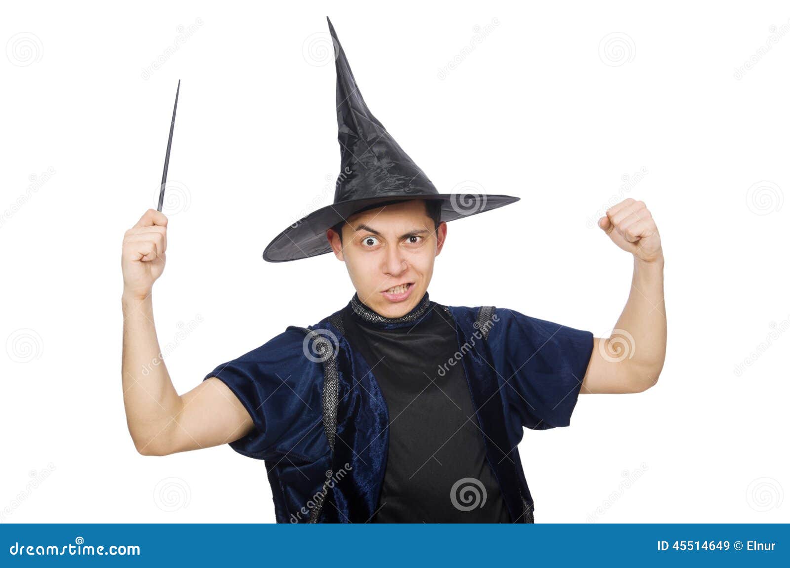 Funny wise wizard isolated stock image. Image of human - 45514649