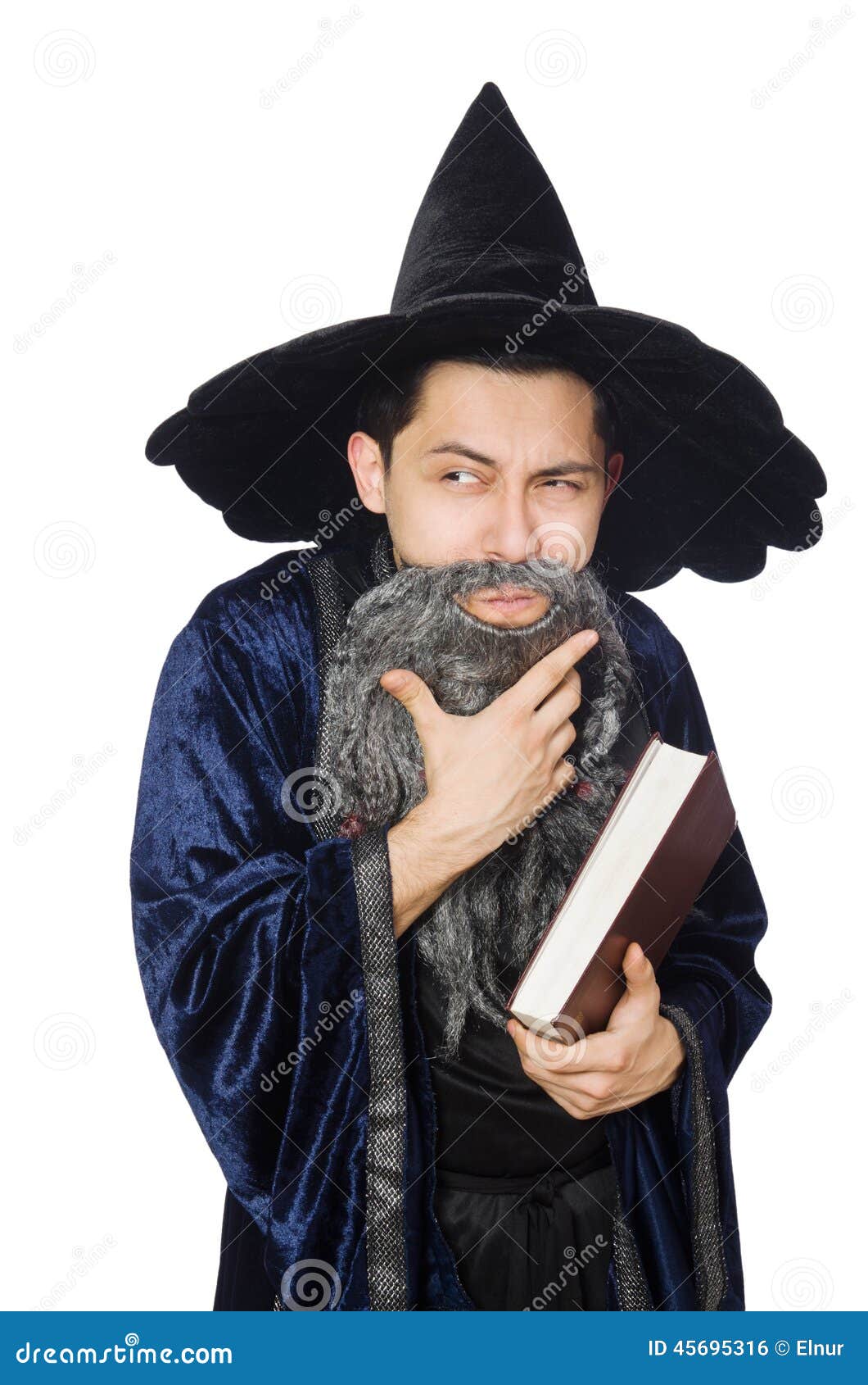 Funny wise wizard isolated stock photo. Image of magus - 45695316