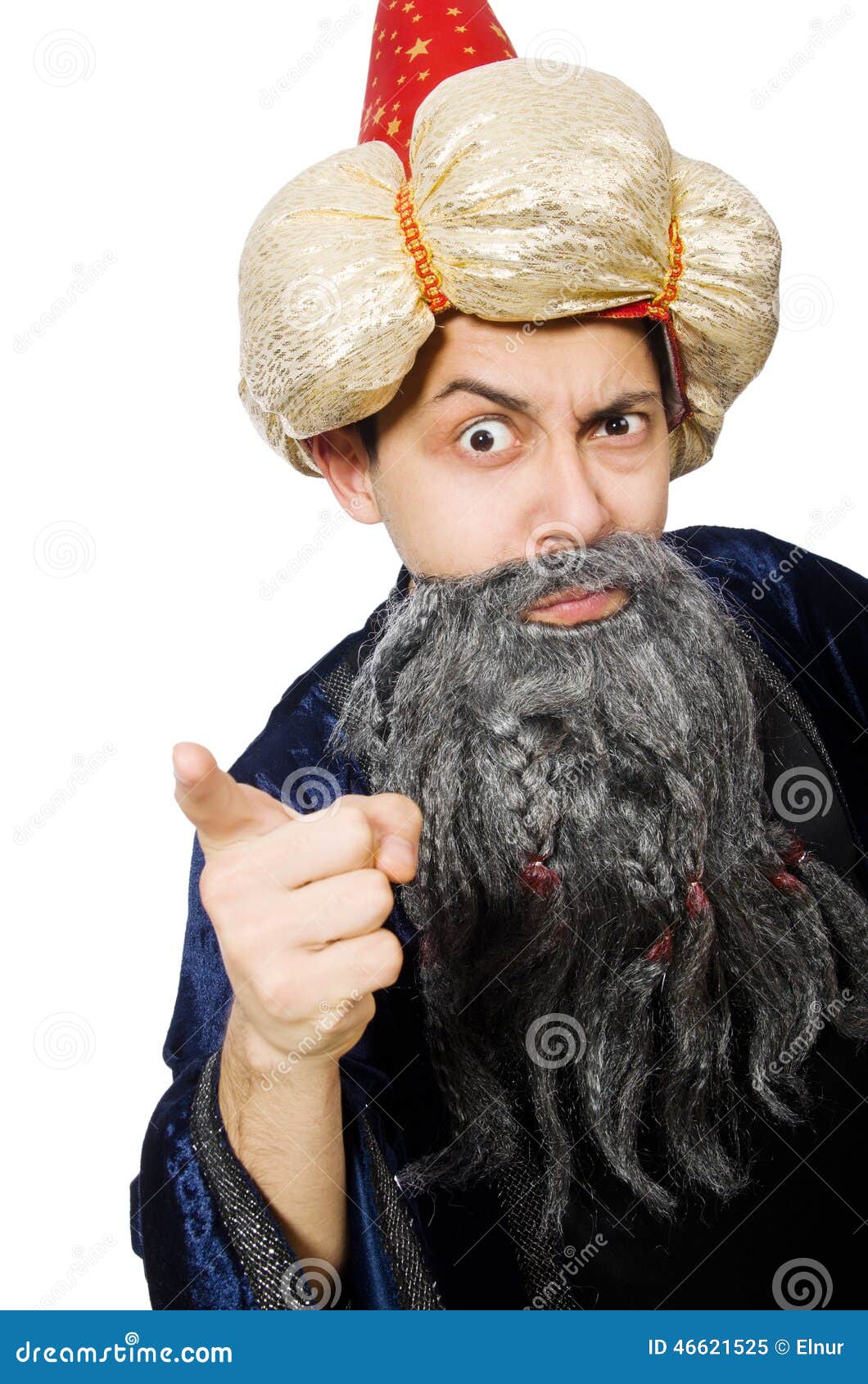 Funny wise wizard isolated stock image. Image of horror - 46621525