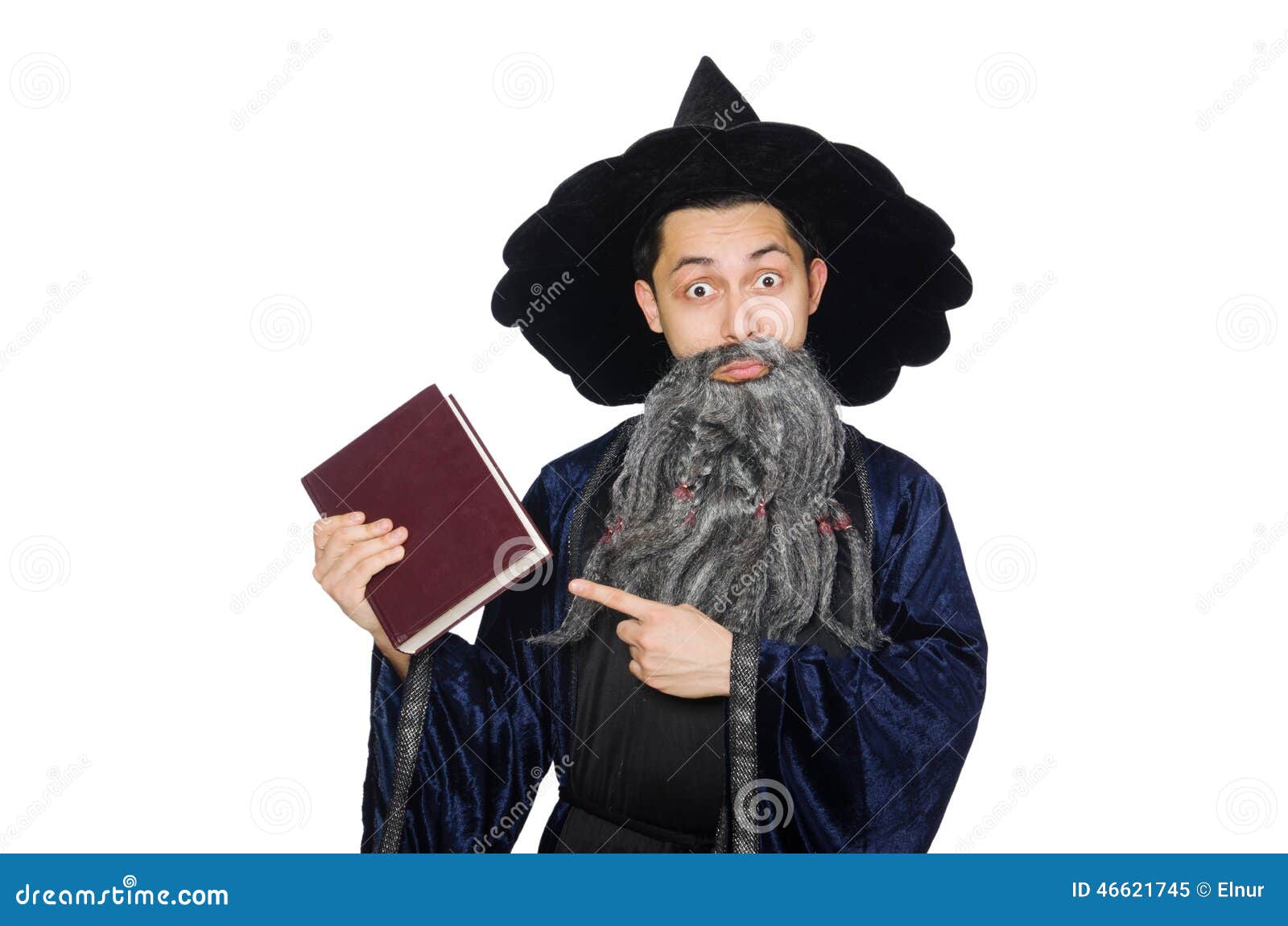 Funny wise wizard isolated stock image. Image of power - 46621745