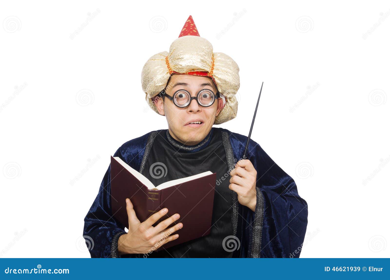 Funny wise wizard isolated stock image. Image of evil - 46621939
