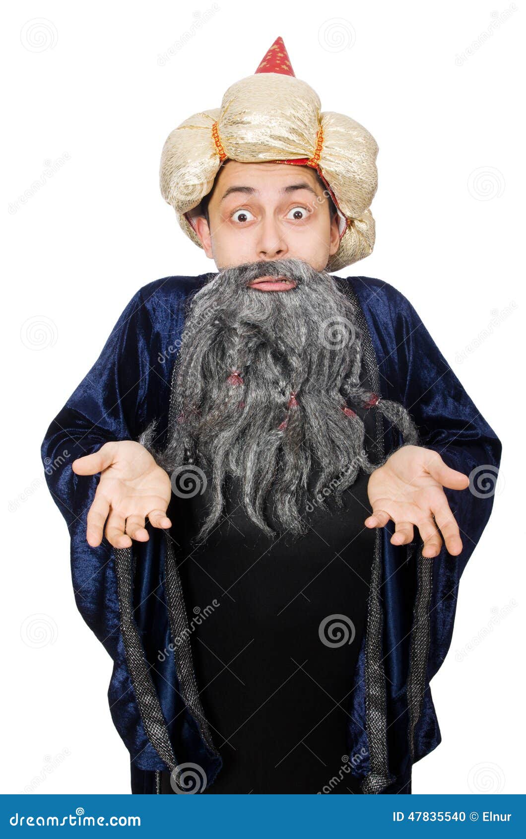 Funny wise wizard isolated stock photo. Image of isolated - 47835540