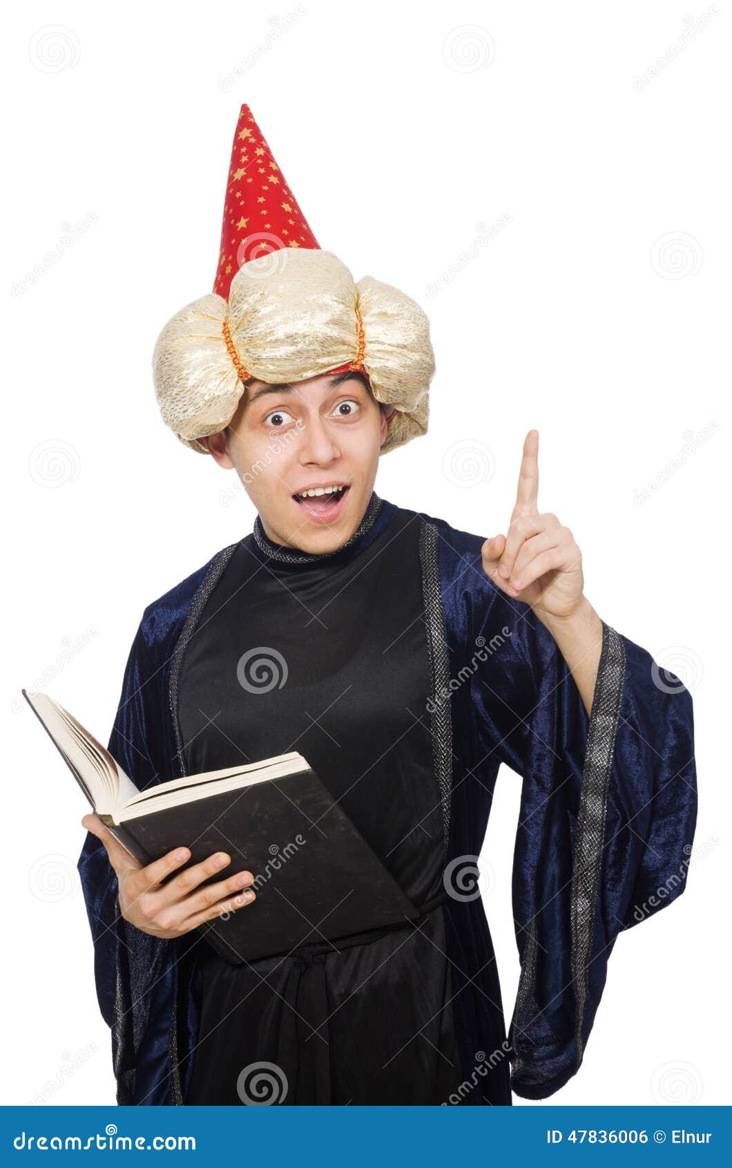 Funny wise wizard isolated stock photo. Image of abracadabra - 47836006