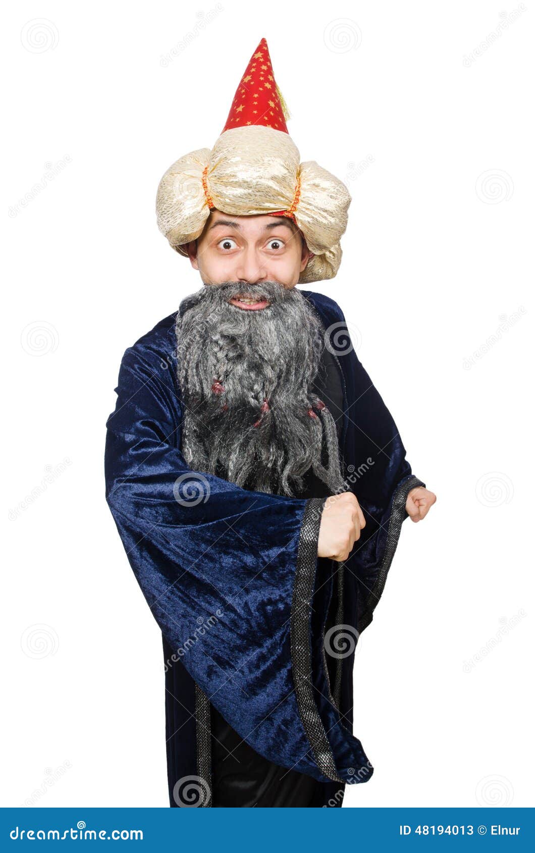 Funny wise wizard isolated stock image. Image of magician - 48194013